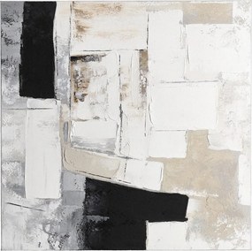 Tištěný/s ručně malovanými prvky obraz na plátně 80x80 cm Crown – Bizzotto