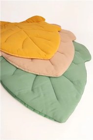 Mušelínová hrací deka New Baby Leaf mustard