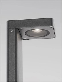 NV 9492770 Venkovní sloupkové svítidlo POET antracitový hliník a čiré sklo LED 8W 3000K 220-240V 94st. IP65 - NOVA LUCE