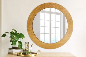 Kulaté zrcadlo s dekorem Kovový povrch fi 60 cm