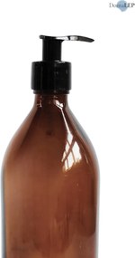 Dávkovač mýdla MONA 500 ml s černým těsnícím dávkovačem