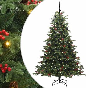 Umělý vánoční stromeček Zelená 210 cm PVC, kov a plast 3395560