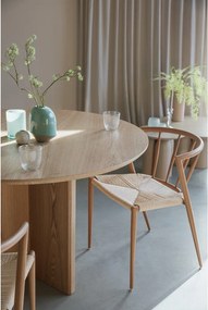 Kulatý jídelní stůl v dekoru dubu ø 120 cm Laurent – White Label