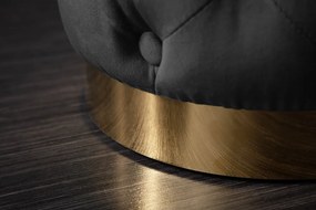 Designová taburetka Rococo 37 cm černá
