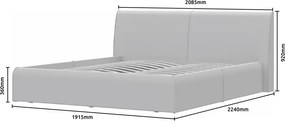 Postel AIR - KR180/AI - světle šedá