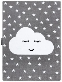 Hans Home | Dětský kusový koberec Petit Cloud stars grey - 160x220