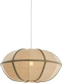 Krémové závěsné svítidlo s textilním stínidlem Mirelys – Light &amp; Living