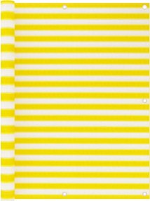 vidaXL Balkonová zástěna 120 x 400 cm HDPE [310917] Barva: Žluto-bílá