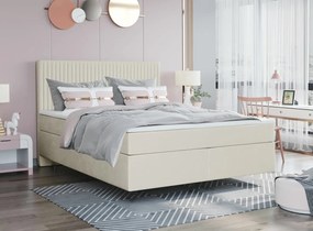 Zvýšená postel boxspring SEVILA 2, s matracemi a topperem