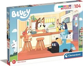 CLEMENTONI Puzzle Bluey / 104 dílků / 6-8 let
