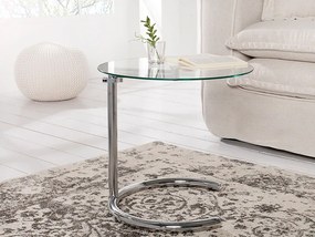 Efekt příruční stolek stříbrný 50-70 cm