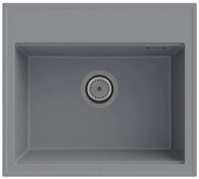 Gamma Modern 5055, 1-komorový granitový dřez 560x500x210 mm, šedá, GMA-ZM-55-G