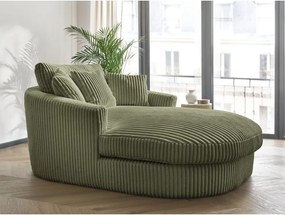 Zelené manšestrové křeslo Belem – Bobochic Paris