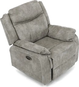Polohovací křeslo šedé, elektrické TV-Q8668 GREY3