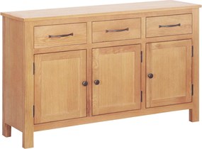 Servírovací skříň Hnědá 112 x 33.5 x 70 cm Pevné dubové dřevo 247598