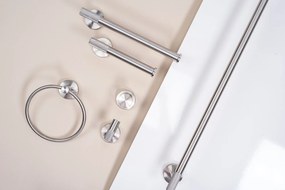 Rea Modern, koupelnový věšák na ručník 26,5cm, 6610a, broušená ocel, REA-98014