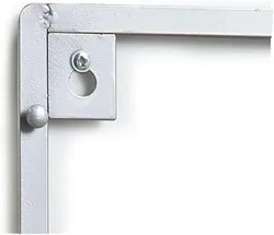 Nástěnný/dveřní držák na časopisy, kovový, šedý
