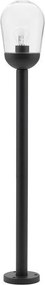NV 9060196 Venkovní sloupkové svítidlo OMIKA tmavě šedý hliník a čiré sklo E27 1x12W 220-240V bez žárovky IP54 - NOVA LUCE
