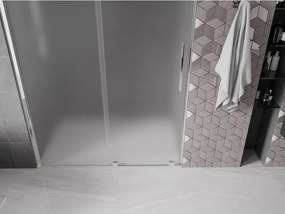 Mexen Velar, posuvné sprchové dveře do otvoru 140 cm, 8mm sklo námraza, chromová, 871-140-000-31-01