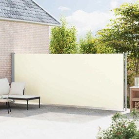 Zatahovací boční markýza 180 x 614 cm krémová 317965