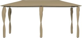 vidaXL Altán s krytými sloupky 3 x 6 x 2,6 m 160 g/m² [313618] Barva: taupe