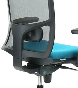 MULTISED kancelářská židle Friemd BZJ 397 nosnost 150 kg, Mechanika: Synchronní, Hlavová opěrka: Ano, Bederní opěrka: Ano, Područky: 3D PU, Kříž: Plastový černý, kolečka.