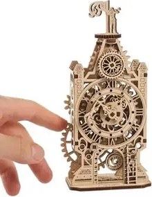 Ugears 3D dřevěné mechanické puzzle Hodinová věž / od 14 let / 44 dílk