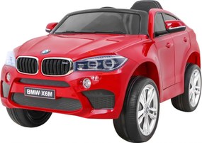 Ramiz Dětské elektrické autíčko BMW X6M lakované - červené SUV + dálkové ovládání