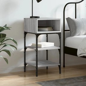 vidaXL Noční stolek šedý sonoma 35 x 34,5 x 70 cm kompozitní dřevo