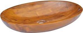 Umyvadlo masivní teak 60 x 40 x 10 cm 326162