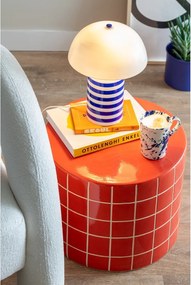 Keramický kulatý odkládací stolek ø 42 cm Retro Tiles – Leitmotiv