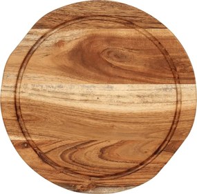 vidaXL Prkénko na krájení Ø 25 x 2,5 cm masivní akáciové dřevo [356966]
