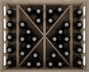 Expovinalia Regál na víno TORAL III Materiál a odstín: Borovice s černým nátěrem