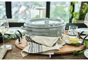 Staub Cocotte hrnec oválný 37 cm/8 l šedý, 1103718