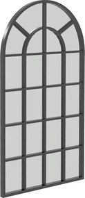 HOMCOM nástěnné zrcadlo šatní zrcadlo 110 x 62 cm zrcadlo do předsíně s kovovým rámem závěsné zrcadlo do obývacího pokoje zrcadlo do ložnice černé | …