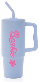 BARBIE - světle modrý cestovní termohrnek 900 ml