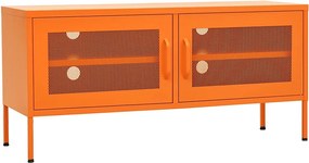 TV skříňka oranžová 105 x 35 x 50 cm ocel 336237