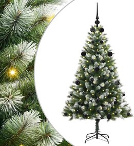 Umělý vánoční stromeček s umělým sněhem 150 LED Teplá bílá 3395434