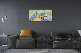 Obraz na skle Abstraktní umění dítě 100x50 cm