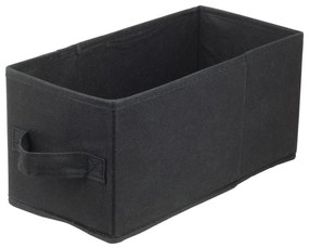 DOMINO - Úložný box textilní LAVITA černý 15x31x15