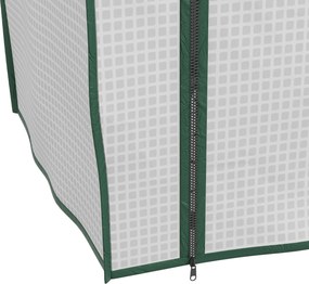 Outsunny 3-úrovňový zahradní skleník s terasou se 3 policemi a 1 zipovým dveřmi pro pěstování rostlin, květin a zeleniny 59x39x127 cm Bílý