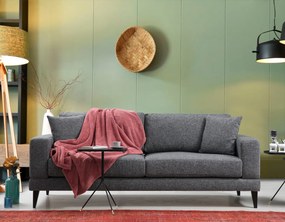 Hanah Home Třímístná pohovka NORDIC šedá 560ARE1307