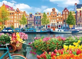 EUROGRAPHICS Puzzle Amsterdam, Nizozemsko / 1000 dílků / 68 × 48 cm