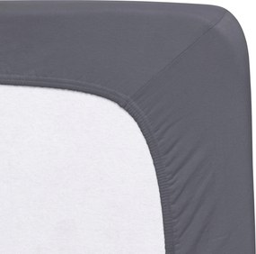 XXXLutz ELASTICKÉ PROSTĚRADLO, žerzej, tmavě šedá, 140-160/200-220 cm Florella - Prostěradla - 004388002311
