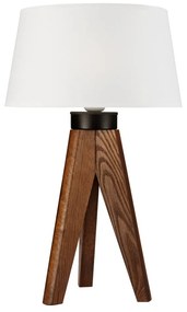 Bílá stolní lampa - LAMKUR