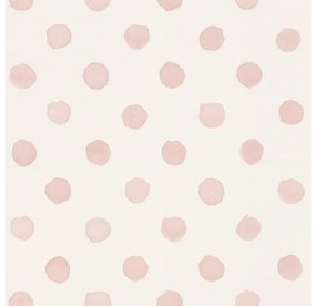 Dětská vliesová tapeta růžové puntíky 252019 / Tapety na zeď Kids world (0,53 x 10,05 m) Rasch