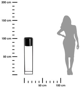 Stojan na květiny RING 100x23 cm černá