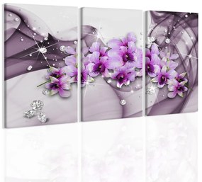 Malvis ® Obraz orchideje v růžové vlně Velikost: 120x80 cm
