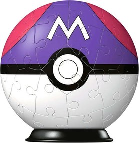 3d puzzle puzzle-ball pokémon: master ball 54 dílků