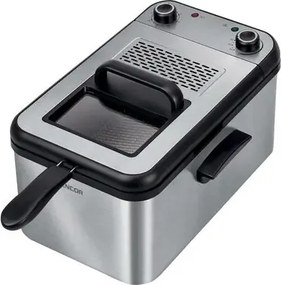 SENCOR SFR 7200SS stříbrná / Fritéza / 2200W / 3.2L / 130 - 190°C